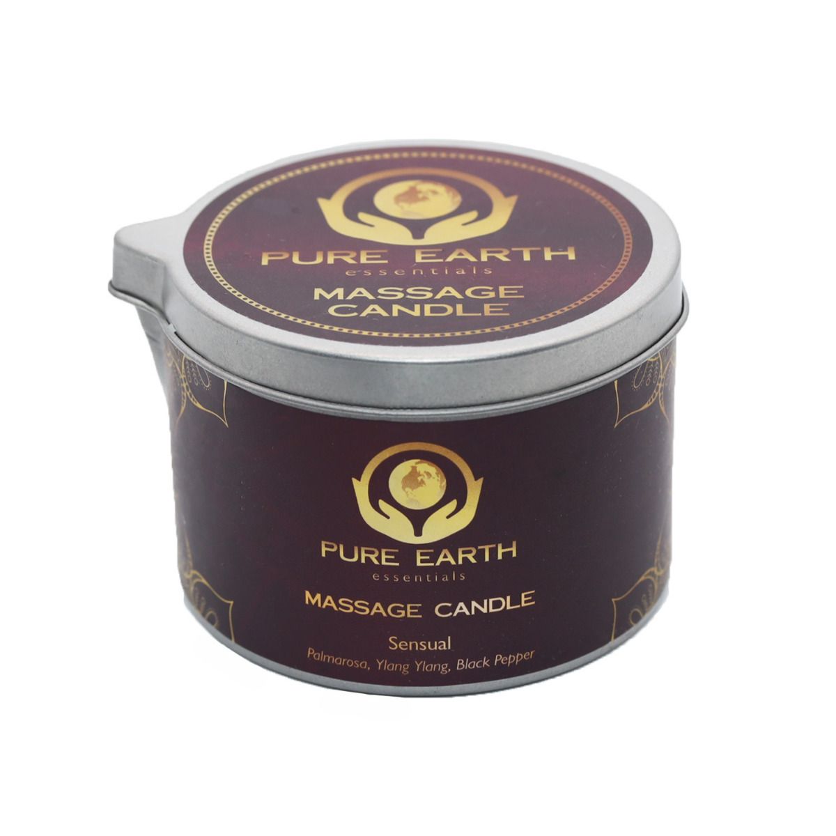 Organic Sensual Massage Oil Candle – Pure Earth Essentials